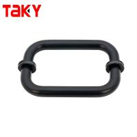 China 1.0mm Thickness 6inch Handle for Shower Door and Long Hotel Bathroom Glass Door Handle for sale
