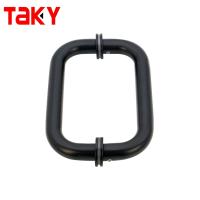 China 1.0mm Thickness 6inch Handle for Shower Door and Long Hotel Bathroom Glass Door Handle for sale