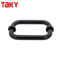 China 1.0mm Thickness 6inch Handle for Shower Door and Long Hotel Bathroom Glass Door Handle for sale