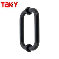 China 1.0mm Thickness 6inch Handle for Shower Door and Long Hotel Bathroom Glass Door Handle for sale