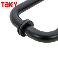 China 1.0mm Thickness 6inch Handle for Shower Door and Long Hotel Bathroom Glass Door Handle for sale