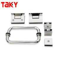 China Long Life Square 90 Degree Stainless Steel Polishing Soft Close Shower Screen Glass Pivot Door Hinges for sale