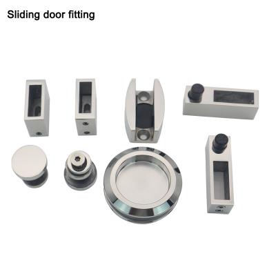 China 80-120kg Load Bearing Frameless Sliding Glass Door Hardware for Bathroom Accessories for sale