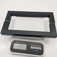 China Hotel 8 inch Black Matte D type Stainless Steel 304 Glass Door Handle for Shower Room for sale