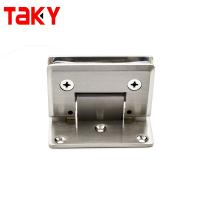 China Sliver Chrome Finish Shower Door Hinges for Foldable Glass Door Excellent Value for sale