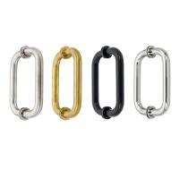 China 304 Stainless Steel Satin Gold Round Back to Back Pull Glass Door Handle for Hotel Spa for sale