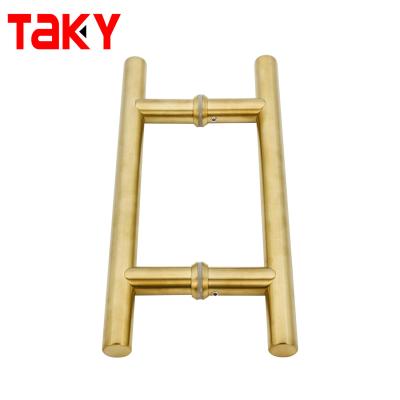 China TK-H003 Luxury Steel Door Handle with Sliver Finish and Advanced Satin/Polished Design for sale