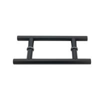 China Stainless Steel 201 304 316 Polished Mirror Stain Black Gold Glass Steel Door Handle for sale