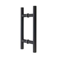 China Commercial Grade-304 Stainless Steel Modern Wardrobe Pull Handle with Matte Black Finish for sale