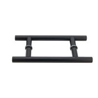 China Commercial Grade-304 Stainless Steel Modern Wardrobe Pull Handle with Matte Black Finish for sale