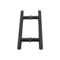 China Commercial Grade-304 Stainless Steel Modern Wardrobe Pull Handle with Matte Black Finish for sale