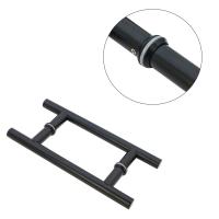 China Commercial Grade-304 Stainless Steel Modern Wardrobe Pull Handle with Matte Black Finish for sale