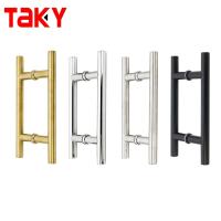 China Commercial Grade-304 Stainless Steel Modern Wardrobe Pull Handle with Matte Black Finish for sale