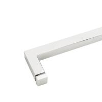 China Polished Entrance Black Door Handle Pull for Building Bathroom Glass Door Installation for sale