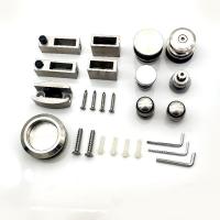 China Frameless Glass Sliding Barn Shower Door Hardware Kit for Home Hotel Office Vila Bathroom for sale