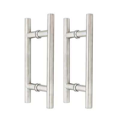 China 24 Inch Stainless Steel Tempered Glass Push Pull Handle for Door in Hotel Shower Room for sale