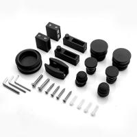 China Sliding Door Track Barn Kit Shower Hardware Accessories Glass Stainless Steel Matt Black for sale