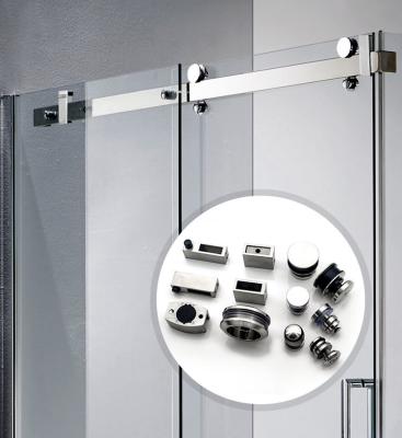 China Hand Shower Back Jets Top Shower PSS Finish Sliding Door Hardware Set for Shower Room for sale