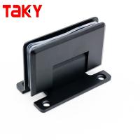 China Modern H PLATE Bathroom 90 Degree Wall Mounted Frameless Glass Shower Screen Door Pivot Hinge for sale