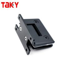 China Modern H PLATE Bathroom 90 Degree Wall Mounted Frameless Glass Shower Screen Door Pivot Hinge for sale
