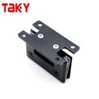China Modern H PLATE Bathroom 90 Degree Wall Mounted Frameless Glass Shower Screen Door Pivot Hinge for sale