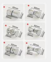 China Manufacture Stainless Steel 304 Glass Door Knob Handle for Bathroom Shower Door for sale
