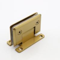 China Adjustable Brass Pivot Wall Glass Hinge for Glass Door Pivot Hinges in 90*55mm Size for sale