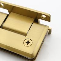 China Adjustable Brass Pivot Wall Glass Hinge for Glass Door Pivot Hinges in 90*55mm Size for sale