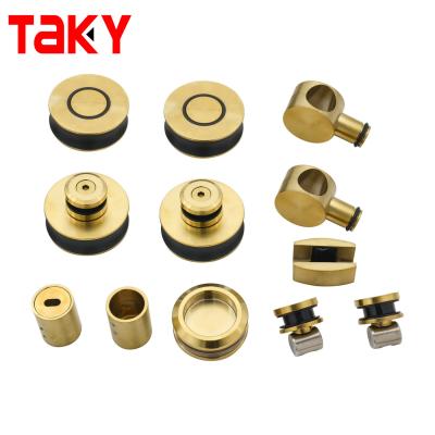 China Sliding Golden Bathroom Fittings Accessories Kit for Door Satin/Polish/Matt Black Finish for sale
