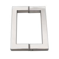 China Sample 1-3 Working Days Stainless Steel 304 Chrome Handle For Tempered Glass Door for sale