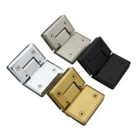 China Secure Door Closure 8-12MM Glass Brushed Gold Shower Frameless Glass Door Pivot Hinge for sale