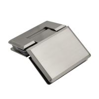 China Brushed Nickel Glass Hinge 135 Degree Opening Angle Ideal for Glass Shower Enclosures for sale