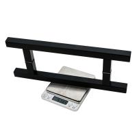China Custom 15x 25 Rectangular Tube Shower Sleek and Modern Matt Black Door Window Handles for sale