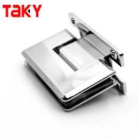 China 90 Degree Stainless Steel Polishing Soft Close Shower Screen Glass Door Hinges for sale