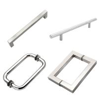 China Stainless Steel Polished Glass Door Handle Popular Design for Your Requirements for sale