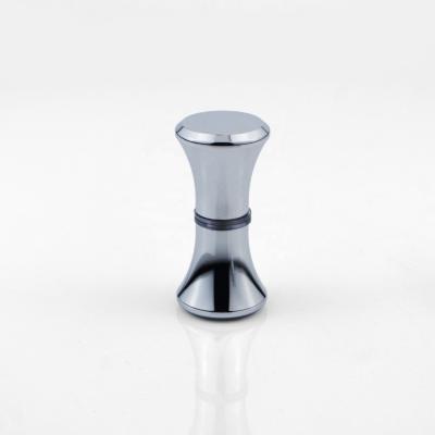 China Bathroom Shower Room Sliding Door Handle Silver Glass Door Double Hole Knob in Design for sale