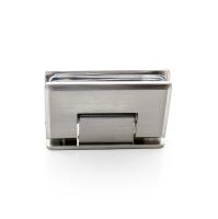 China Bathroom Stainless Steel Glass Door Clip Hinge for 5-8mm Fixed Glass in Shower Room for sale
