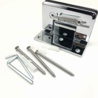 China Bathroom Stainless Steel Glass Door Clip Hinge for 5-8mm Fixed Glass in Shower Room for sale