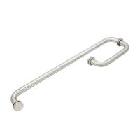 China 18*8inch Stainless Steel 304 Pull Handle Sliding Glass Door Shower Handle for Modern Bathroom for sale