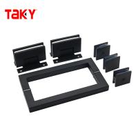 China Glass Door Pull Handle Set For Door With Door Window Handles And Square Glass Clamps for sale