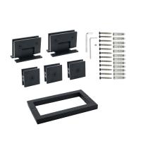 China Glass Door Pull Handle Set For Door With Door Window Handles And Square Glass Clamps for sale