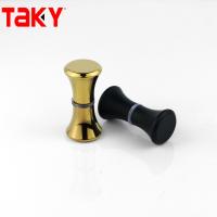 China Matt Black Round Door Knob for Frameless Shower Glass Door in House Office Bathroom for sale