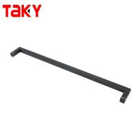 China 8-12mm Door Thickness Stainless Steel Square Shower Door Handle with Handle for sale