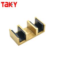 China Modern Design Double Pipe Bar Frameless Ss304 8-12mm Shower Sliding Door Fittings for sale