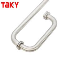 China Entrance Black Door Handle Pull for Stainless Steel Frameless Sliding Shower Glass Door for sale