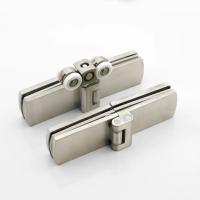China Satin/Polish Finish Folding Glass Sliding Door for Office Glass Partition Hardware for sale