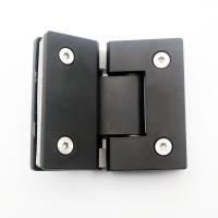 China Stainless Steel Glass Shower Cabin Hinge Black Color 180 Degree For Shower Enclosure for sale