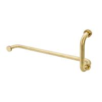 China Hotel Bathroom Office Entry Pull Handles with Stainless Steel 304 Brushed Gold Finish for sale