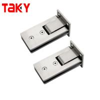 China New Design Steel Soft Close Shower Frameless Tempered Glass Door Hinges for sale
