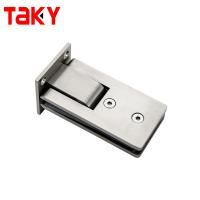 China New Design Steel Soft Close Shower Frameless Tempered Glass Door Hinges for sale
